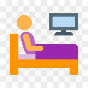 Man Lying And Watching Tv Vector - Watch Tv Icon Png - Free Transparent ...