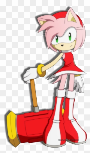 Amy Rose By Bloomphantom - Amy Rose And Her Hammer - Free Transparent ...