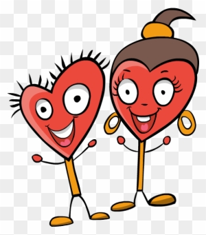 Clip Art Valentines Day Girl Boy Happy Couple Love - Girl Clipart Love ...