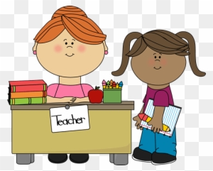 Students In Line With Teacher - Walking In Line Clipart - Free ...