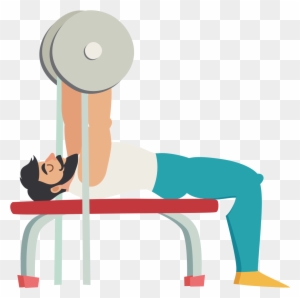 07，可使用adobe - Cartoon Bench Press Transparent - Free Transparent PNG ...