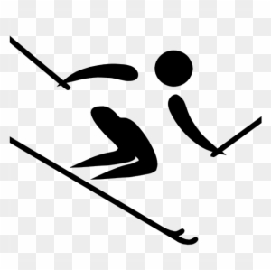 Ski Black Clip Art At Clker Com Vector Clip Art Online - Skiing Black ...