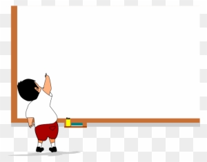 Clipart Animated Teacher Writing On The Board With - Writing On ...