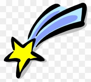 Outer Space Shooting Star Clipart - Shooting Star Clip Art Outline ...