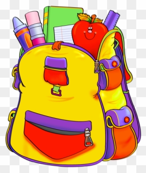 13 - Backpack School Supplies Clipart - Free Transparent PNG Clipart ...