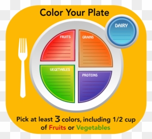 Choose Myplate Clipart - Healthy Food Groups Plate - Free Transparent ...
