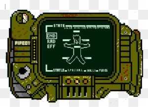 Pip Boy Pixel Art - Free Transparent PNG Clipart Images Download