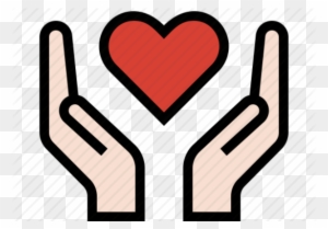 Hands Holding The Heart - Hands Heart Icon - Free Transparent PNG ...