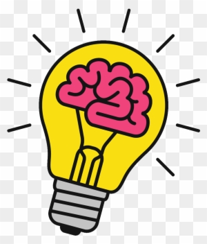 Thinking Light Bulb Transparent Background Shining - Half Brain Half ...