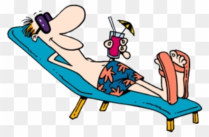 Sun Bathing Cartoon - Free Transparent PNG Clipart Images Download