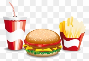 Fast Food French Fries Hamburger Pop Art - Burger And Fries Vector ...