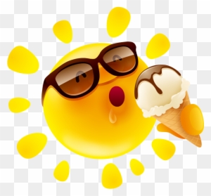 Ice Cream Clip Art - Summer With Sun And Ice Cream - Free Transparent ...