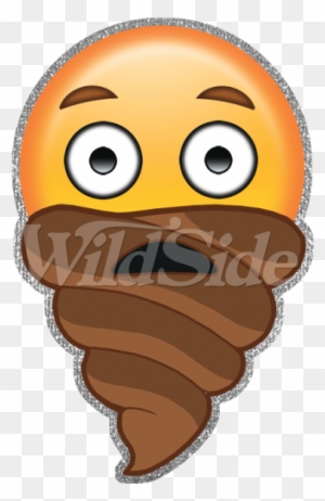 Nose Chocolate Ice Cream Emoji Database Of Emoji - Poop With A Beard ...