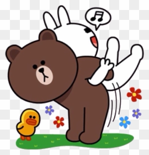 Brown & Cony Sweet Love - Cony And Brown Love - Free Transparent PNG ...