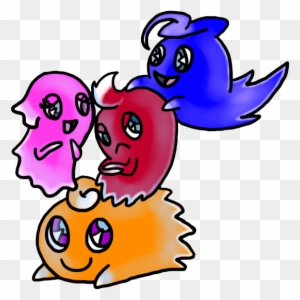 Pinky, Blinky, Inky, And Clyde By Eternal-glow - Pac Man Blinky Pinky ...