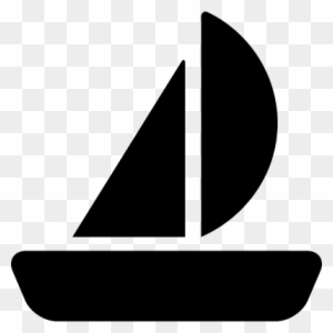 Sailing Boat With Veils Vector - Bateau Logo Noir - Free Transparent ...