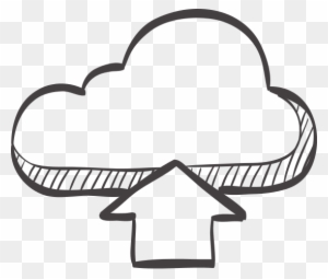 Cloud Upload Doodle - Cloud Computing - Free Transparent PNG Clipart ...