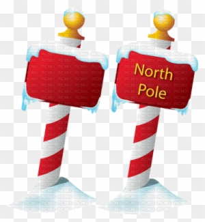 Northpole Sign - Blank North Pole Sign - Free Transparent PNG Clipart ...