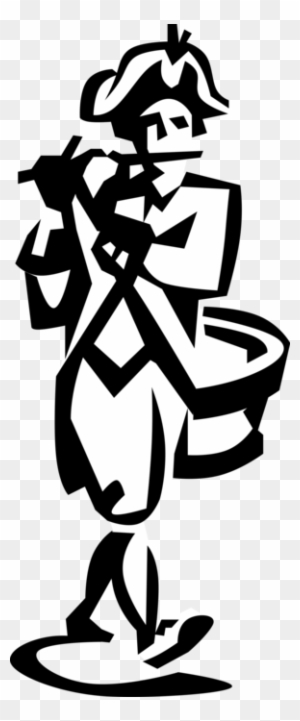 Vector Illustration Of American Soldier Colonial March - Anciennes ...