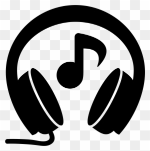 Headphones With Music Note Comments - Picto Casque Musique - Free ...