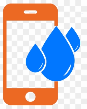 Bring In Your Water Damaged Phone Today - Water Drop Splash Vector Png ...