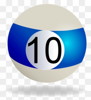 10 Ball - Billiard Ball 10 Png - Full Size PNG Clipart Images Download