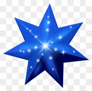 Blue Star Deco Transparent Png Clip Art Image - Blue Star Transparent ...