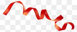 Curly Red Ribbon - Red Ribbon Transparent Background - Free Transparent ...