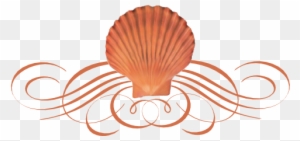 Seashell Flourish - Seashell Divider Png - Free Transparent PNG Clipart ...