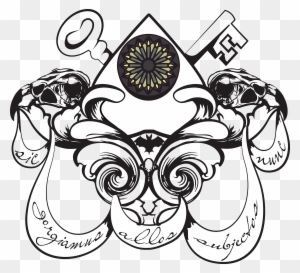 Addams Family Crest Motto - Free Transparent PNG Clipart Images Download