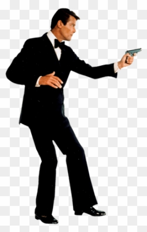 Roger Moore James Bond Transparent Png - James Bond Clipart - Free ...