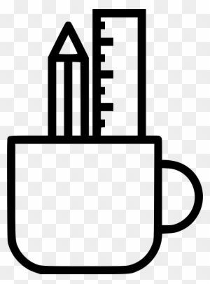 Pencil Ruler Mug Holder Design Drawing Write Comments - Pencil Ruler ...
