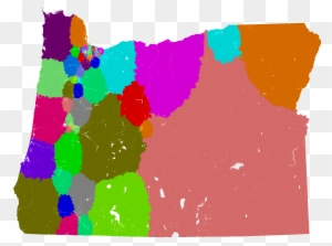 Oregon State Senate Congressional District Map, Current - Blank Map Of ...