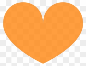 28 Collection Of Orange Heart Clipart - Heart - Free Transparent PNG ...