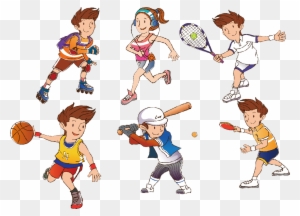 Cartoon Sport Athlete Clip Art - Athlete Clip Art - Free Transparent ...