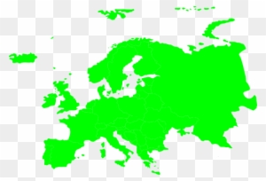 European Continent - Simple Europe Map Vector - Free Transparent PNG ...
