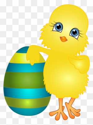 Vector Illustration Of Cute Chicken Cartoon With Easter - Easter ...