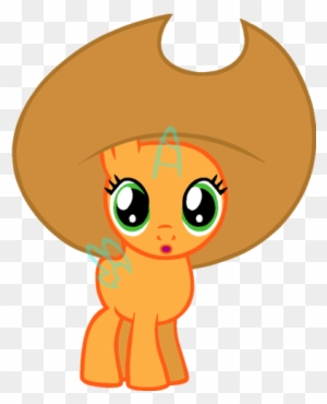 Mlp 36 By Shiibases - Mlp Filly Applejack Hat Base - Free Transparent ...