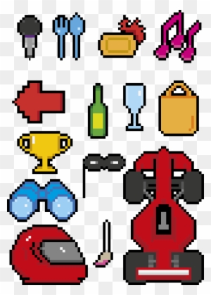 F1 Pixel Art - Pixel Art - Free Transparent PNG Clipart Images Download