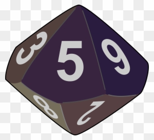 Big Image - 10 Sided Dice Clipart - Free Transparent PNG Clipart Images ...
