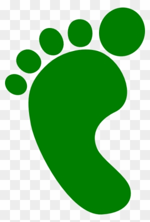 Peachy Design Ideas Foot Clipart Angled Right Green - Green Foot ...