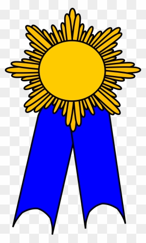 Big Image - Blue And Gold Ribbon - Free Transparent PNG Clipart Images ...