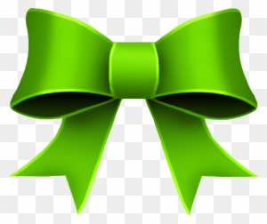 Christmas Bow Clipart - Green Ribbon Clipart - Free Transparent PNG ...