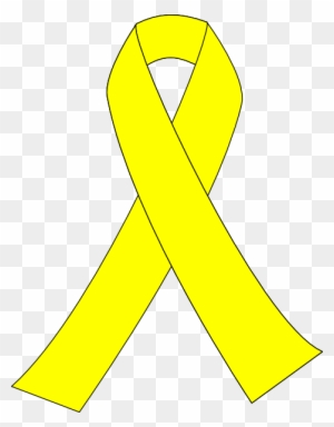 Yellow Ribbon For Cancer - Full Size PNG Clipart Images Download