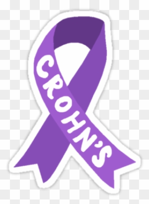 "crohn's Awareness Ribbon" Stickers By Shelbie Paulley - Label - Free ...