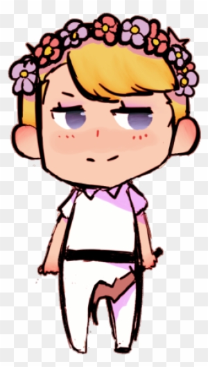 Local Cult Leader Wears Flower Crown By Cinnamon Roll - Cartoon - Free ...