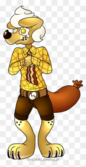 Pancake Breakfast Dog By Frecklelemonade - Cartoon - Free Transparent ...