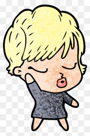 Cartoon Woman With Eyes Shut - Vector Graphics - Free Transparent PNG ...