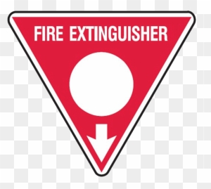 Brady Fire Marker / Disc Signs - Fire Extinguisher Triangle Sign - Free ...