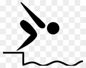 Diving Clipart Swimmer - Olympic Pictogram Swimming - Free Transparent ...